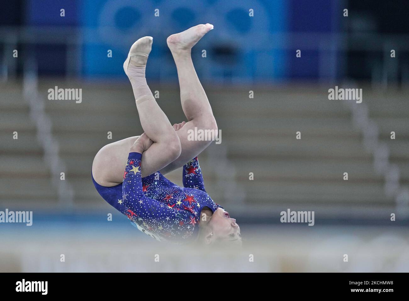Sunisa Lee of United States of America during women's qualification for ...