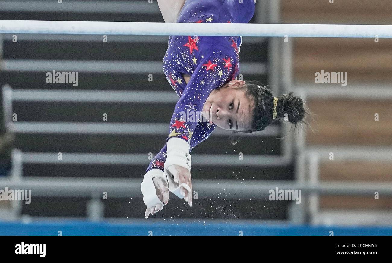 Jordan Chiles of United States of America during women's qualification ...