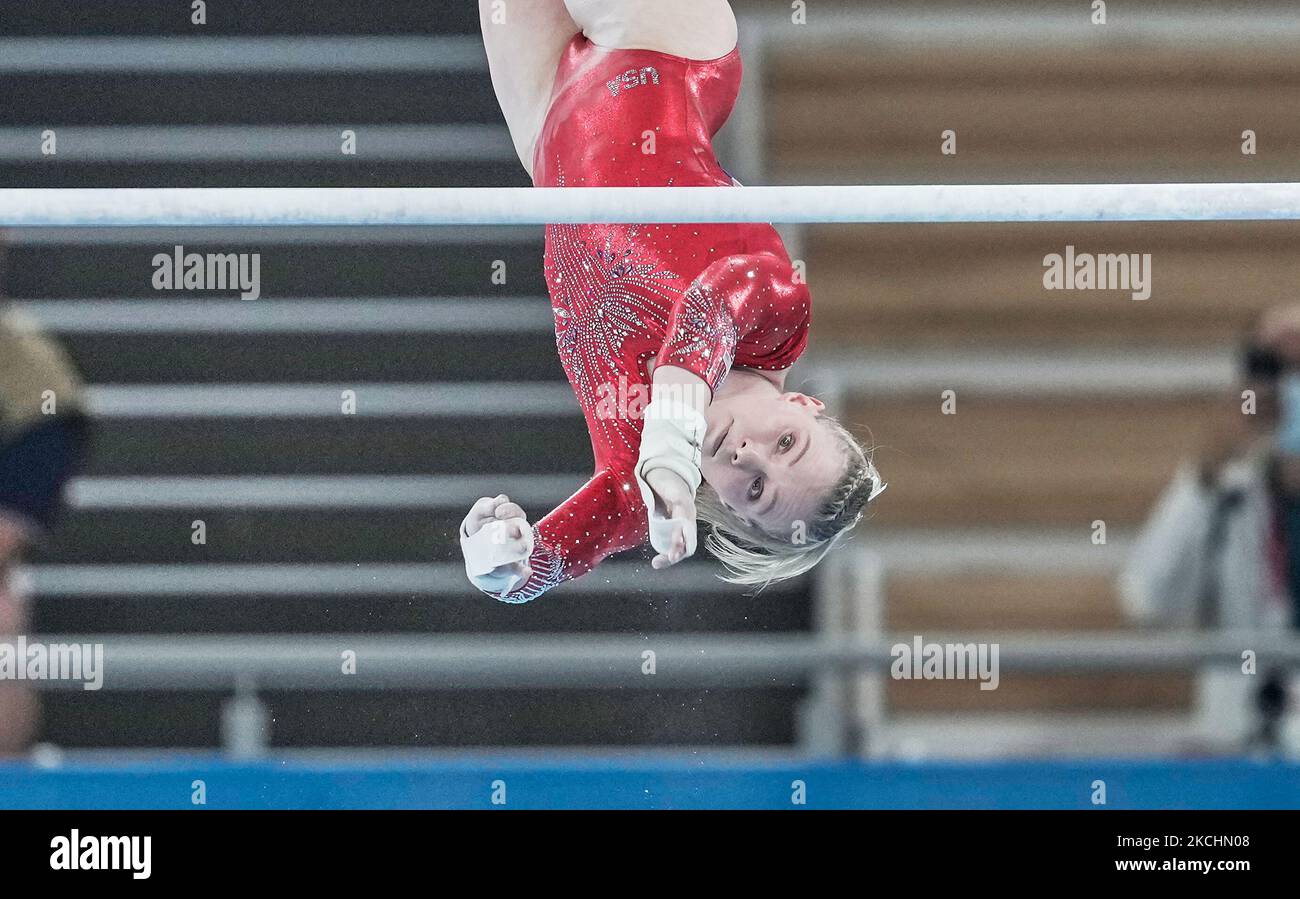 Jade Carey of United States of America during women's qualification for ...