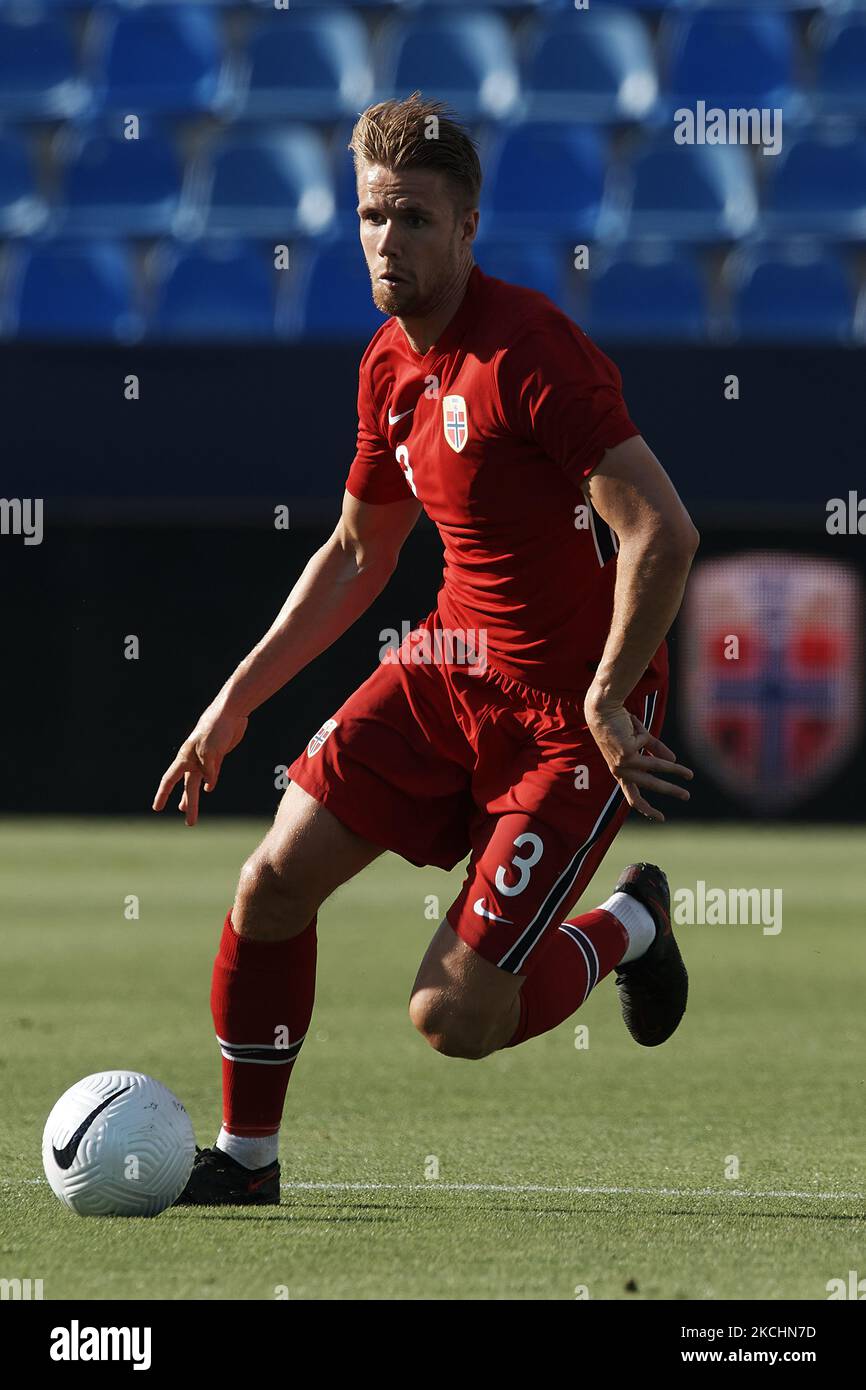 Kristoffer Ajer (Celtic FC) of Norway during the international friendly ...
