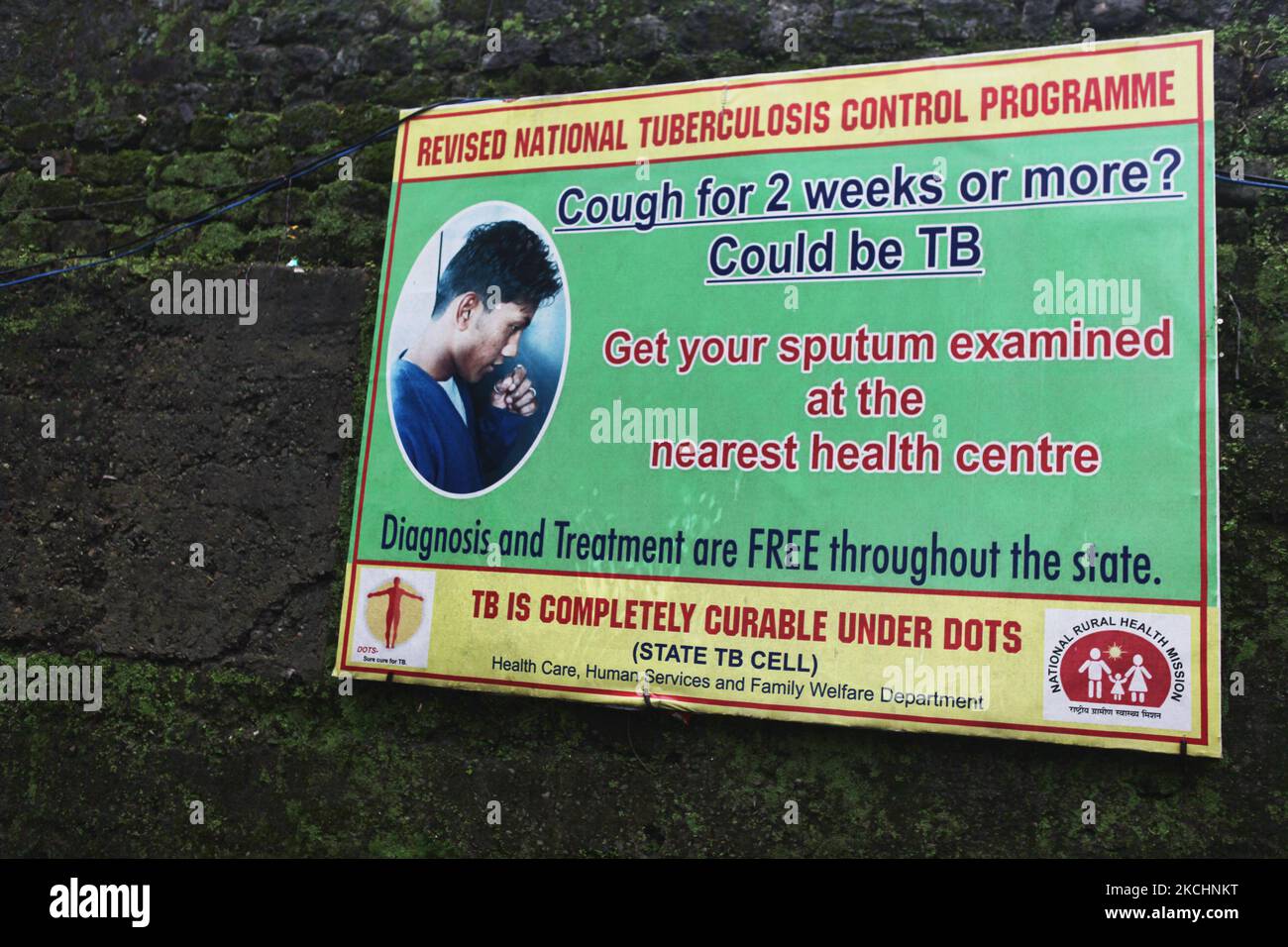 Sign educating locals about Tuberculosis treatment in Gangtok, Sikkim ...