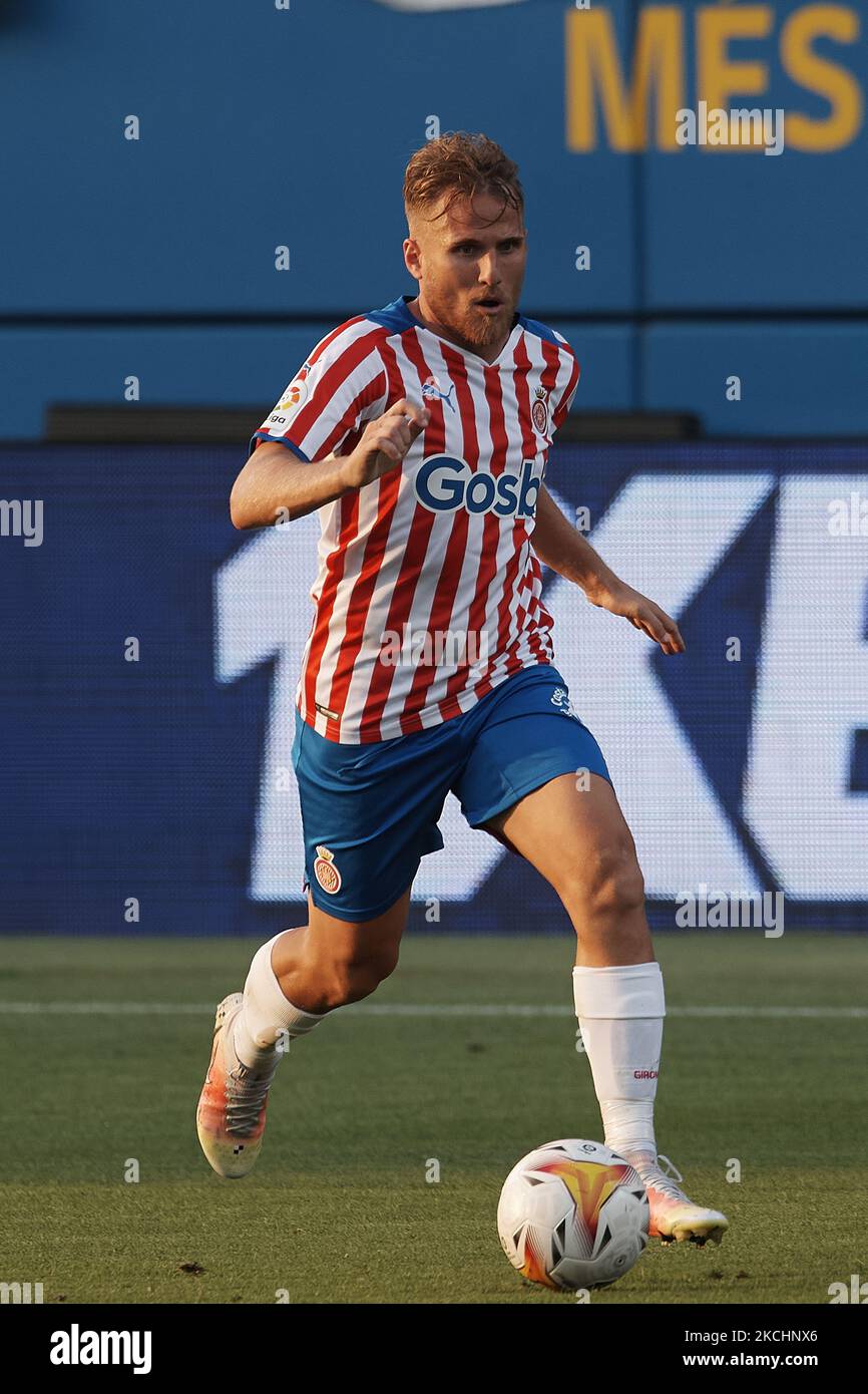 Samu Saiz of Girona runs with the ball during the pre-season friendly ...