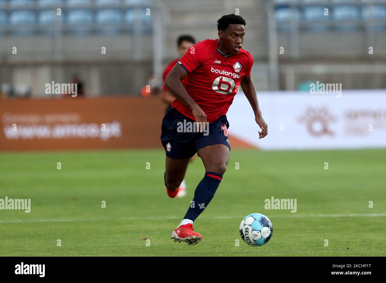 Jonathan David of Lille OSC in action during the pre-season friendly ...