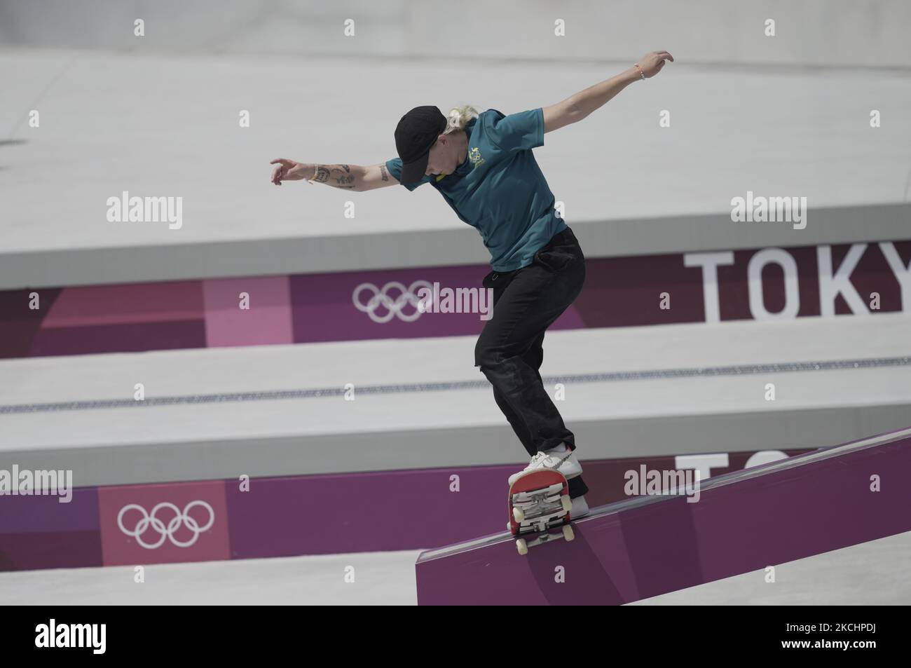 Wilson Haley during women's street skateboard at the Olympics at Ariake ...