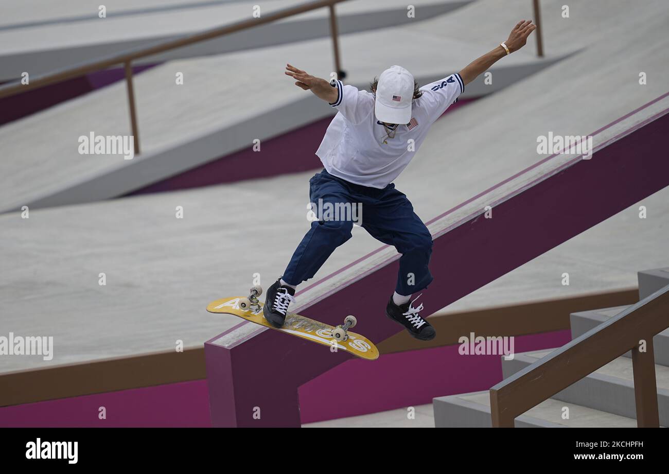 Alexis Sablone during women's street skateboard at the Olympics at ...
