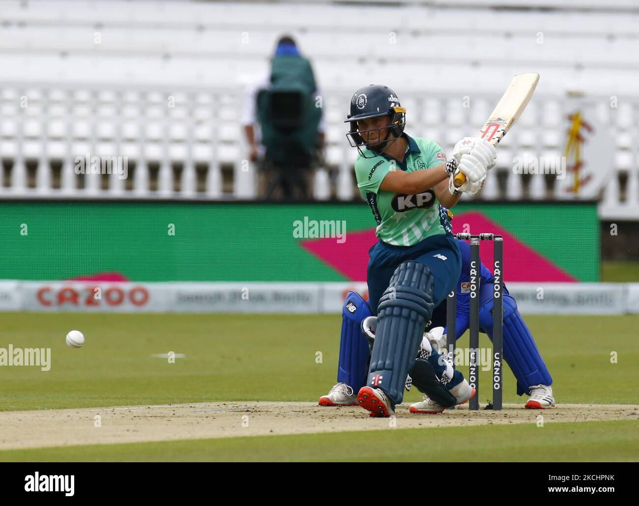 Alice Capsey of Oval Invincibles Women during The Hundred between ...