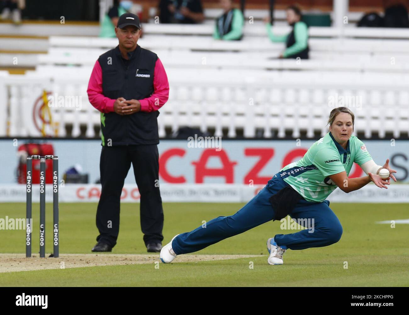 Dane Van Niekerk of Oval Invincibles Women during The Hundred between ...