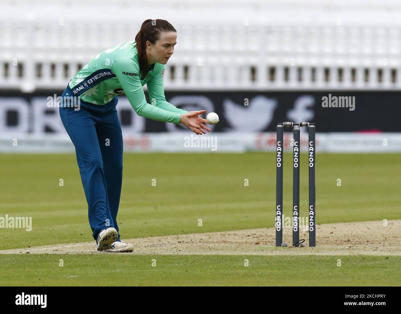 Mady Villiers of Oval Invincibles Women during The Hundred between ...