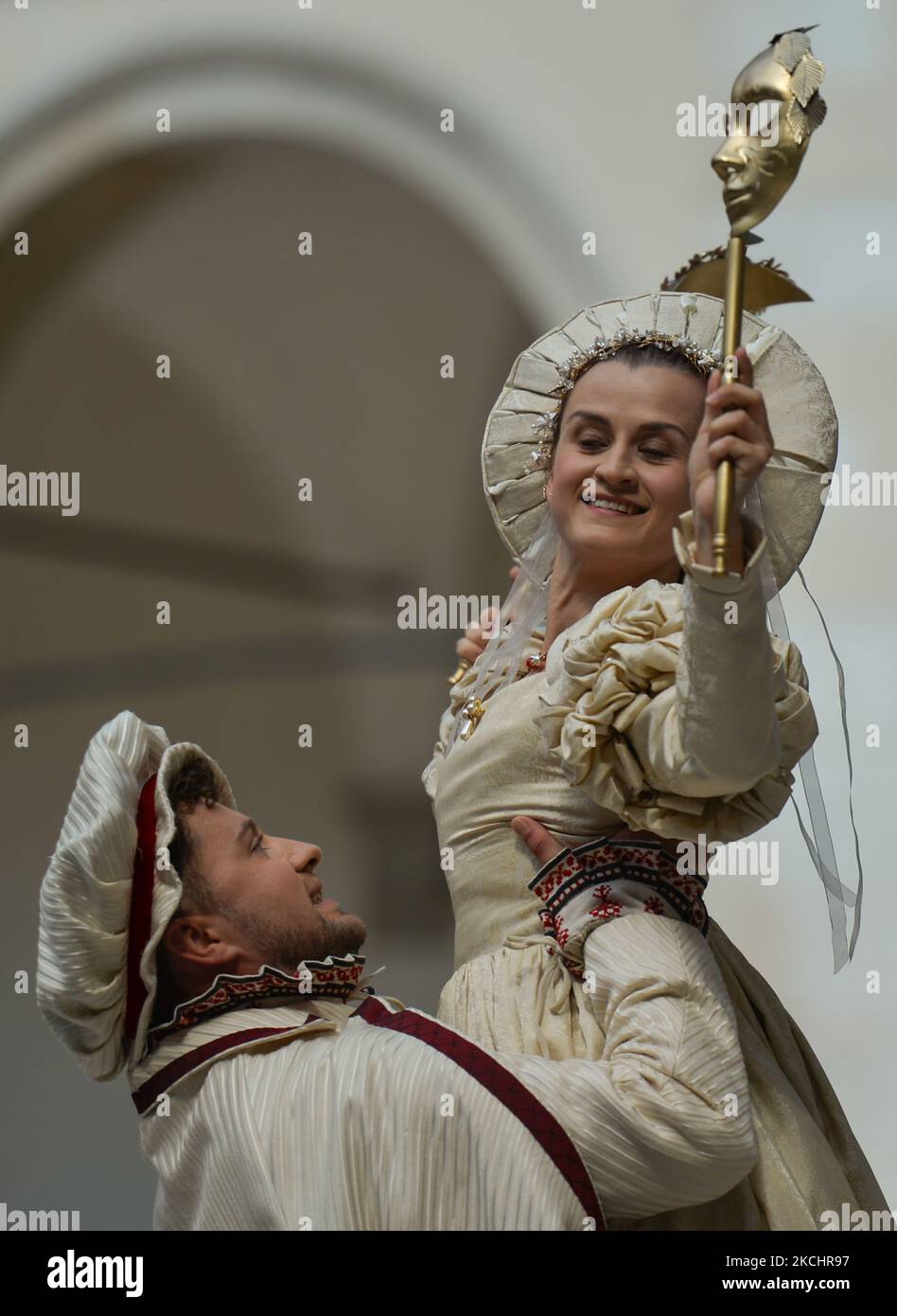 Dancers of the Terpsichore Dance Theater and actresses of the Nomina ...