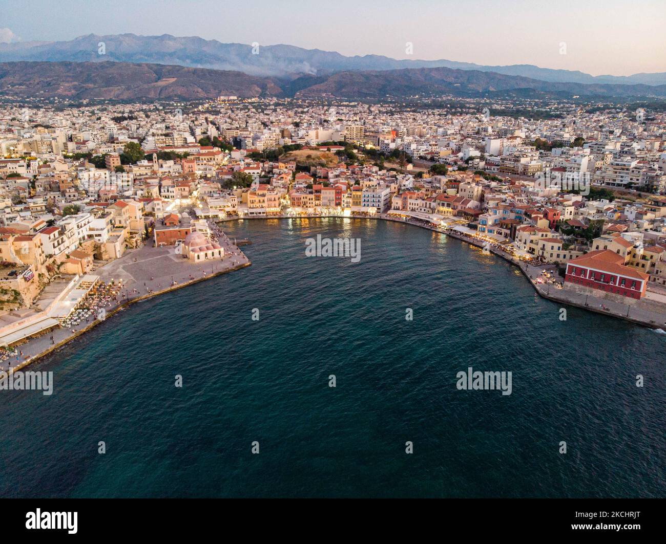 Aerial view chania amazing lighthouse hi-res stock photography and ...