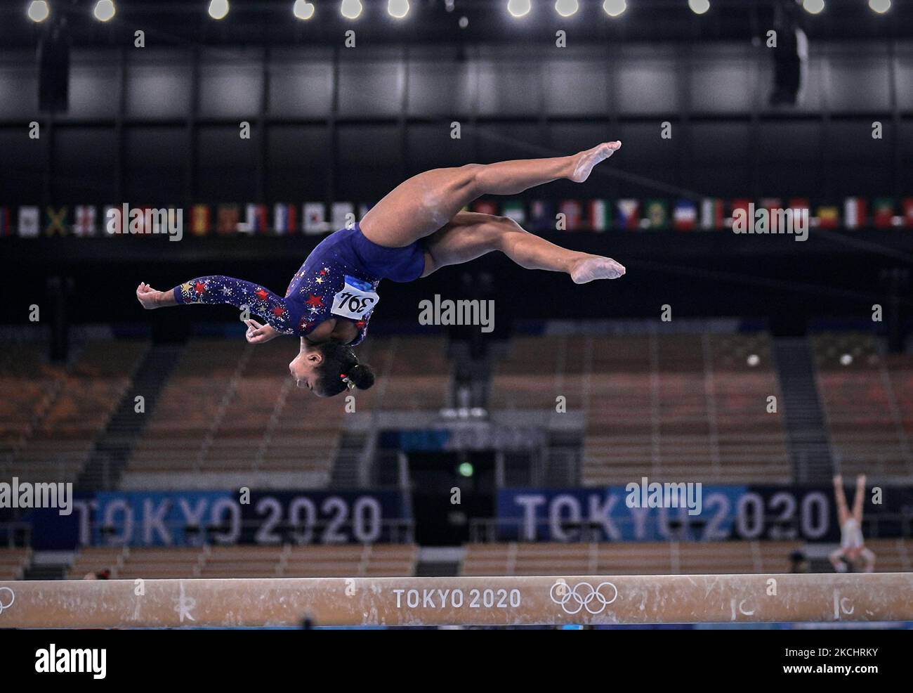 Jordan Chiles of United States of America during women's qualification ...