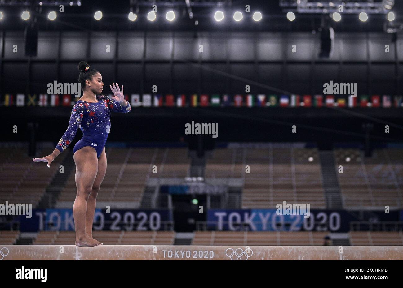 Jordan Chiles of United States of America during women's qualification ...