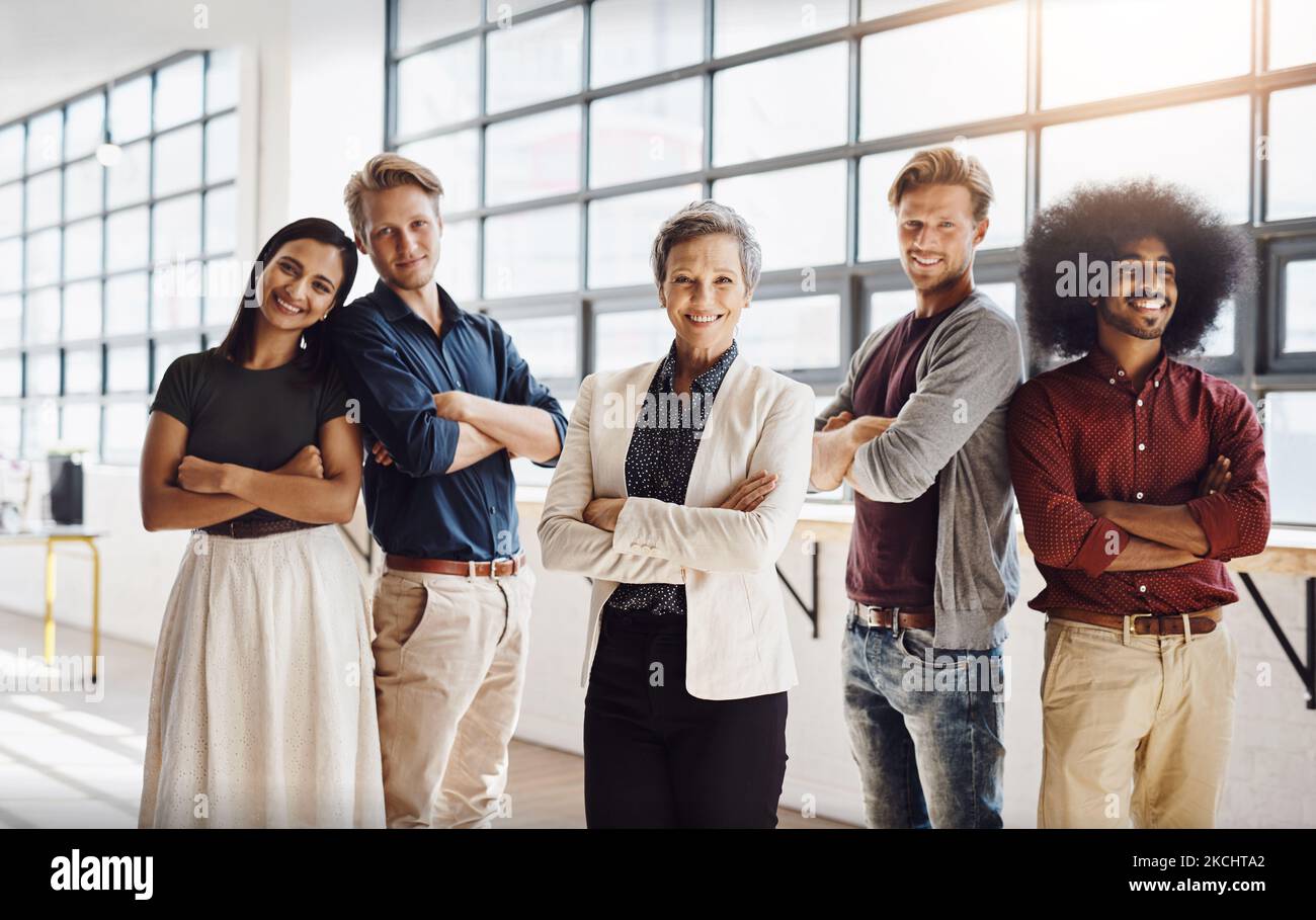 Together they are a force to be reckoned with. Portrait of a team of ...