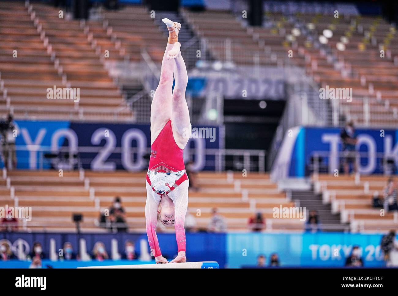 Alice Kinsella of Great Britain during women's Artistic Gymnastics team ...