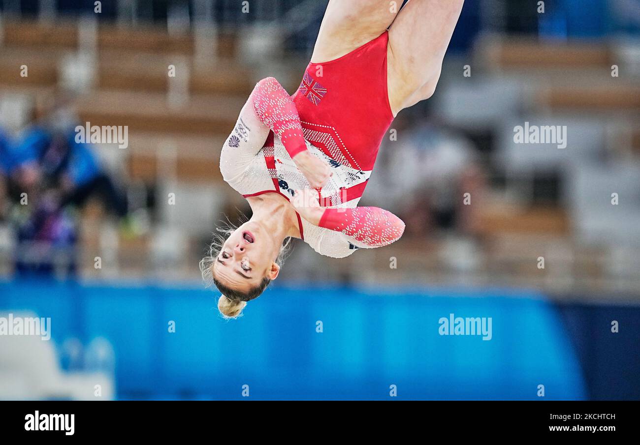 Alice Kinsella of Great Britain during women's Artistic Gymnastics team ...