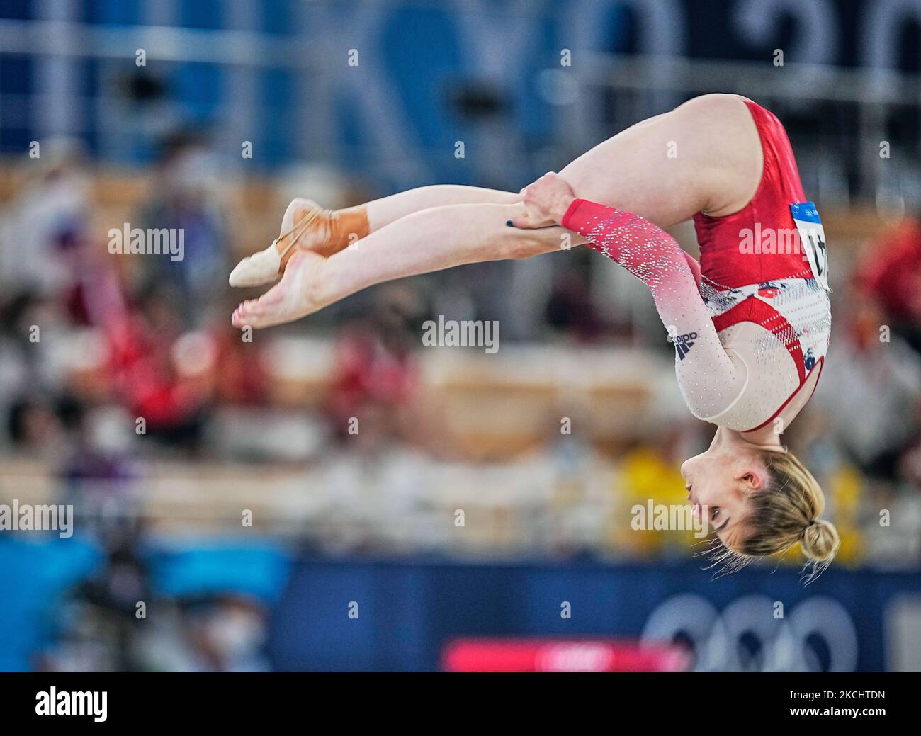 Alice Kinsella of Great Britain during women's Artistic Gymnastics team ...