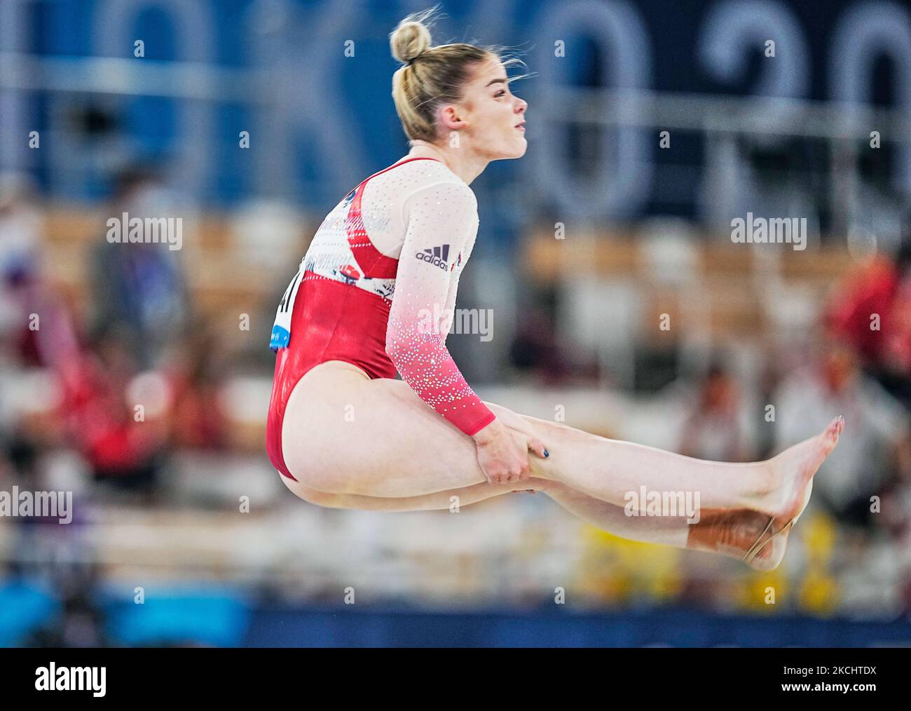 Alice Kinsella of Great Britain during women's Artistic Gymnastics team ...