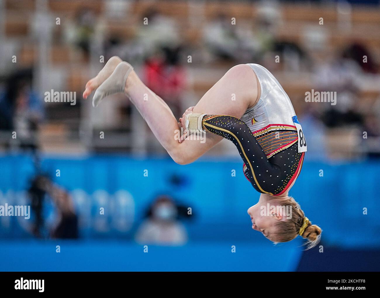 Lisa Vaelen of Belgium during women's Artistic Gymnastics team final at ...