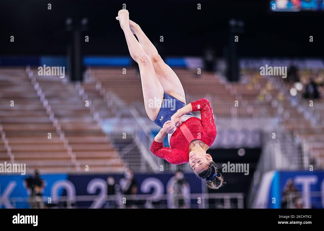 Sunisa Lee of United States of America during women's Artistic ...