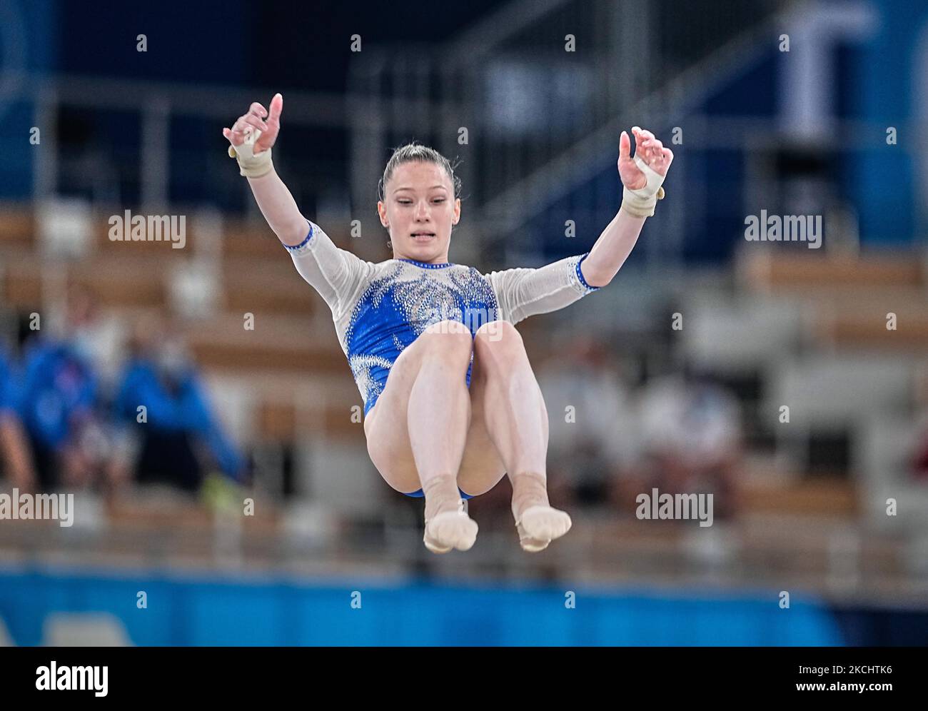 Vladislava Urazova of Russian Olympic Committee during women's Artistic ...