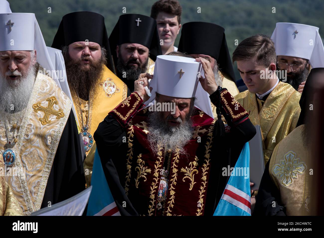 Metropolitan Onufriy, the primate of the Ukrainian Orthodox Church ...