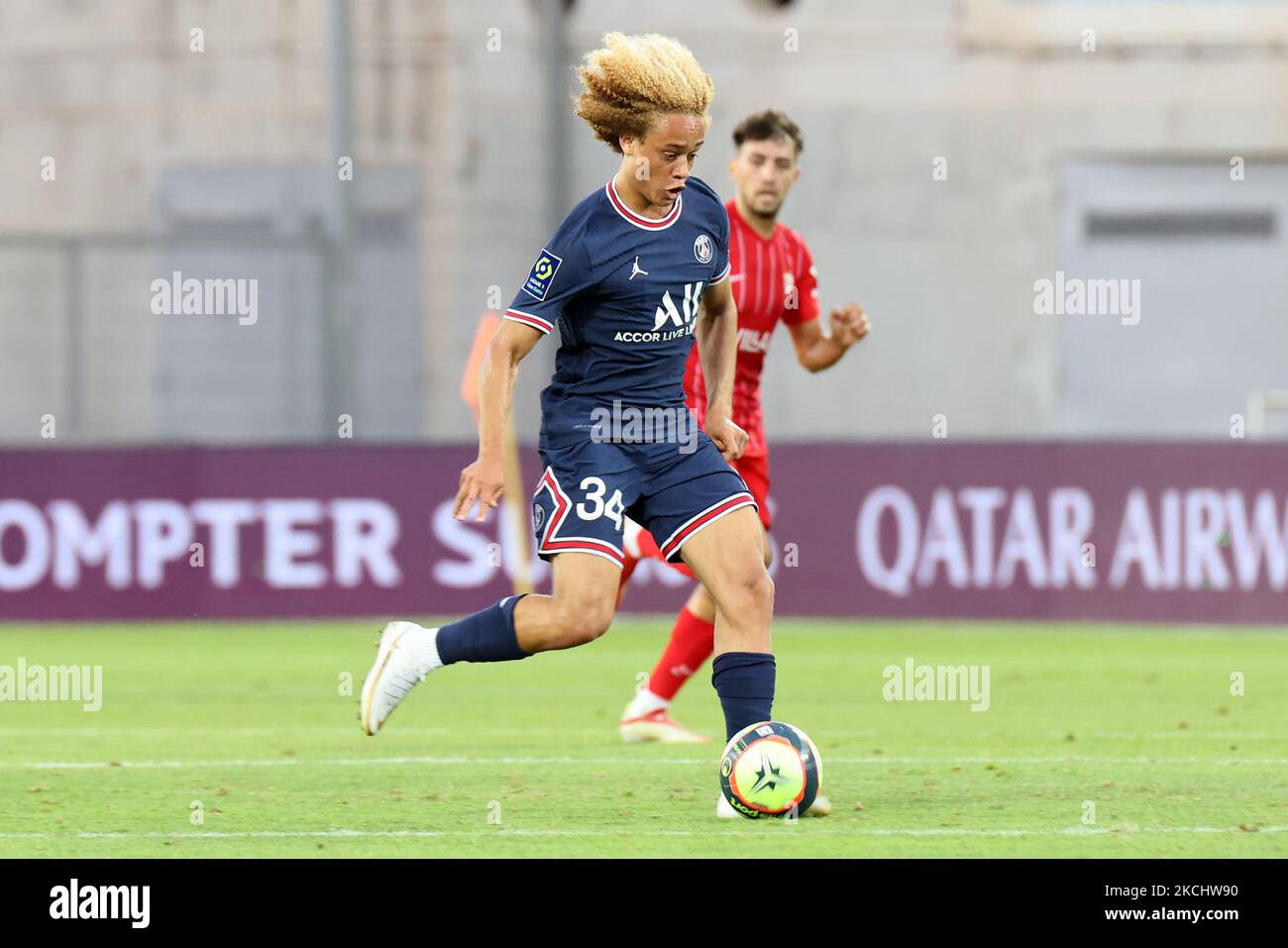 Xavi Simons of Paris Saint Germain during the pre-season friendly match ...