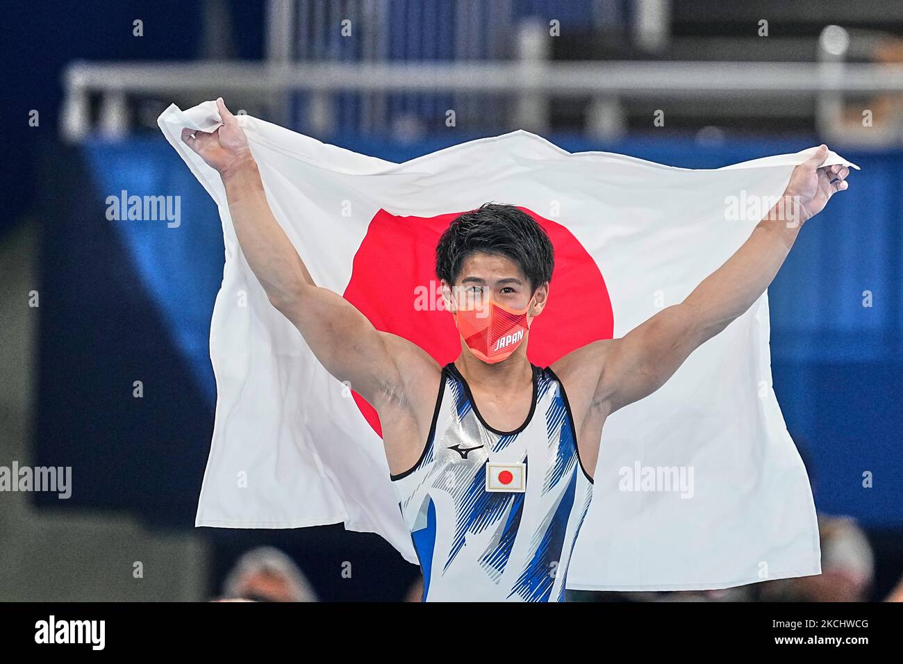 Daiki Hashimoto of Japan after winning gold in mens all around final in ...