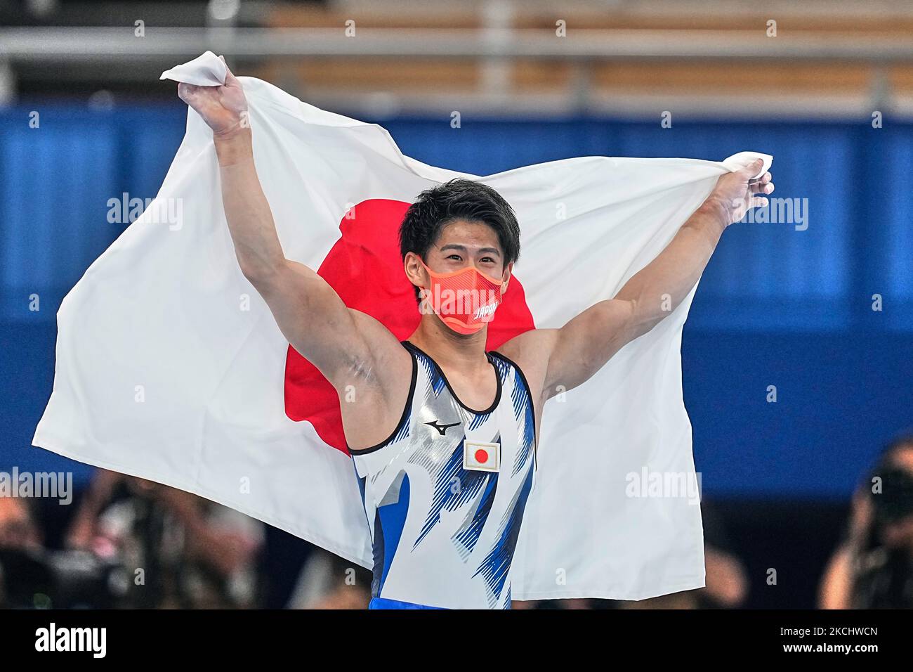 Daiki Hashimoto of Japan after winning gold in mens all around final in ...