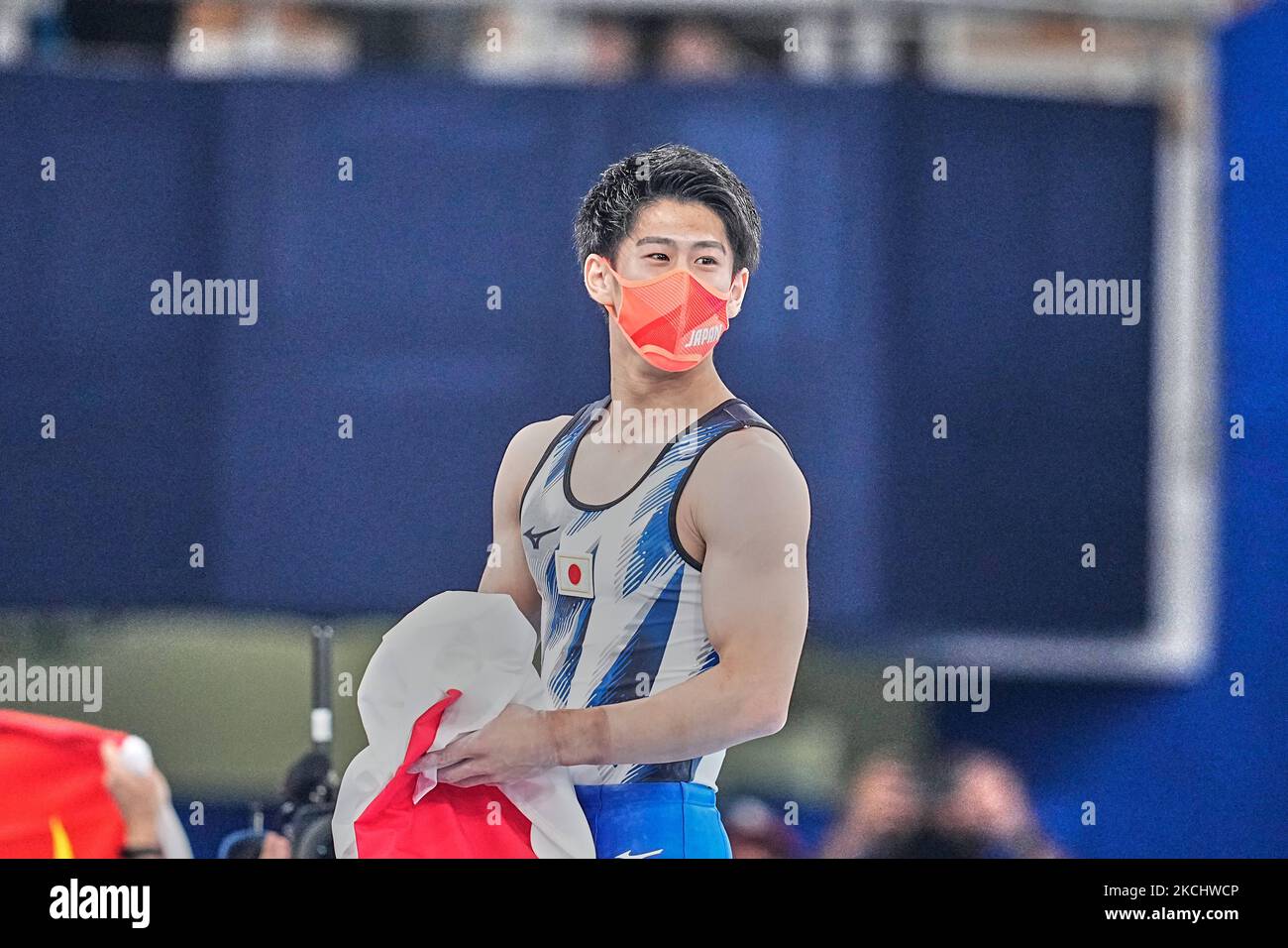 Daiki Hashimoto of Japan after winning gold in mens all around final in ...