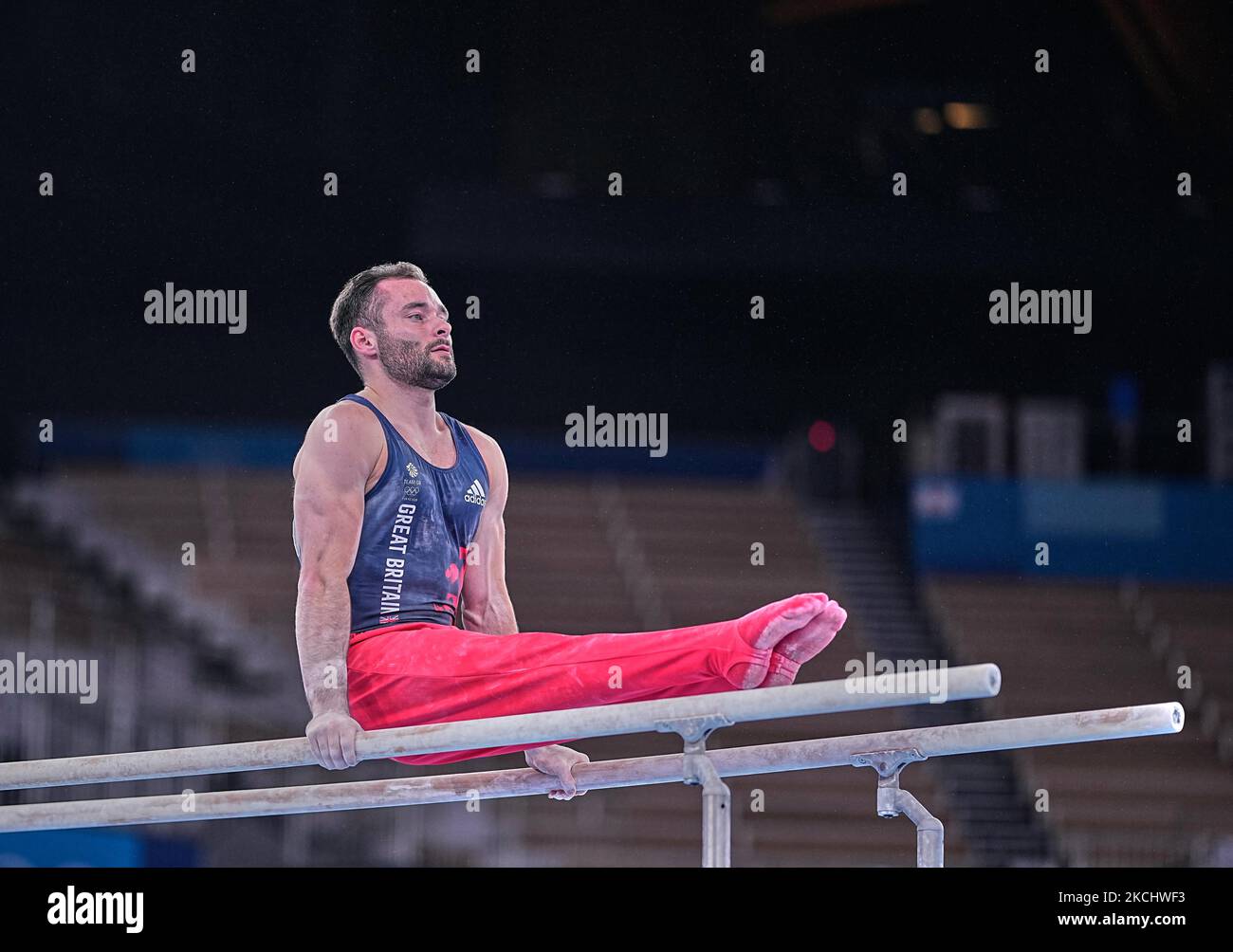 James Hall of Great Britain during mens all around final in Artistic ...