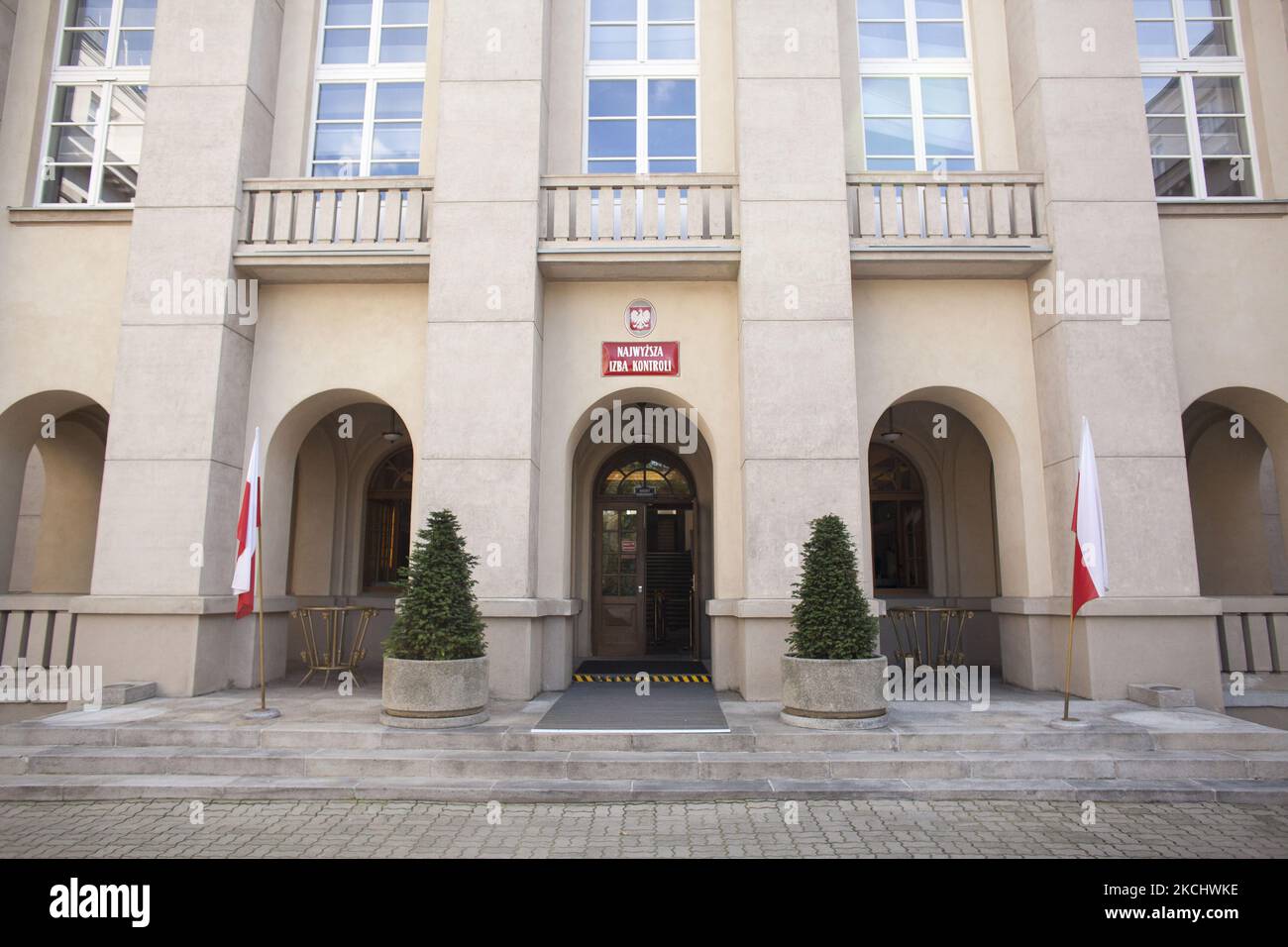 Supreme Audit Office building seen in Warsaw on July 28, 2021. (Photo ...