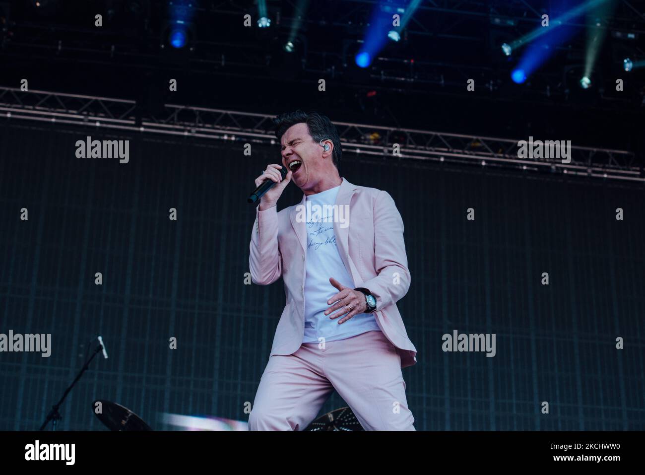 Rick Astley performs at Latitude Festival 2021, The UK's first major ...