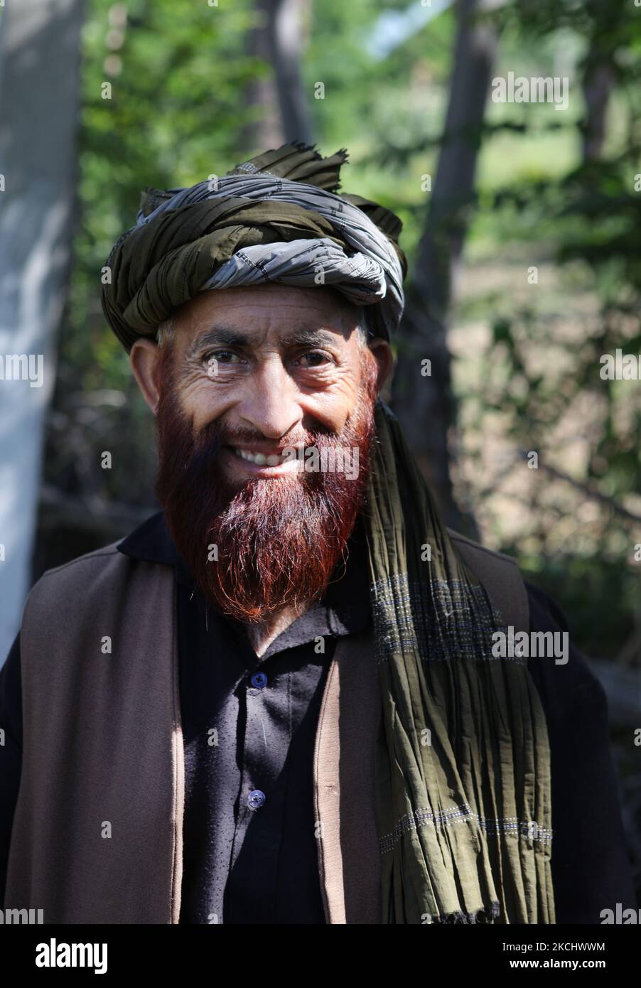 Kashmiri Muslim Gujjar man in Kanchnambal, Kashmir, India, on June 23 ...
