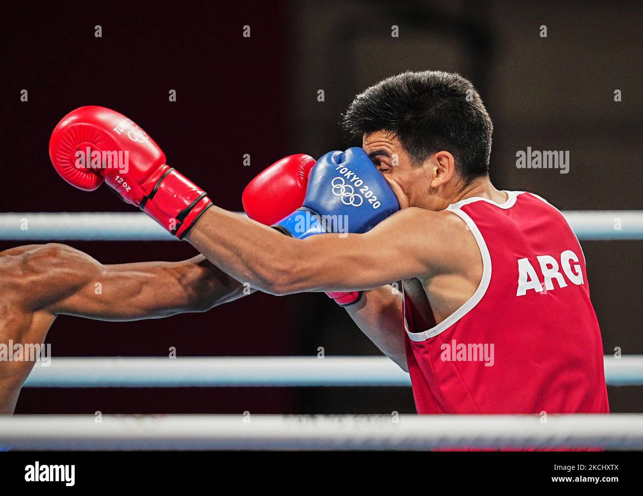 Daniel Francisco Veron from Argentina and Euri Cedeno Martinez from the ...