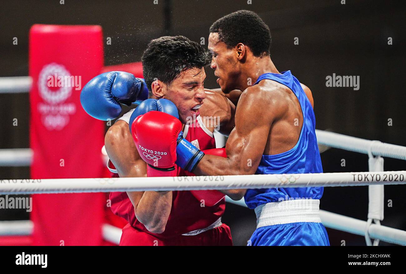 Daniel Francisco Veron from Argentina and Euri Cedeno Martinez from the ...