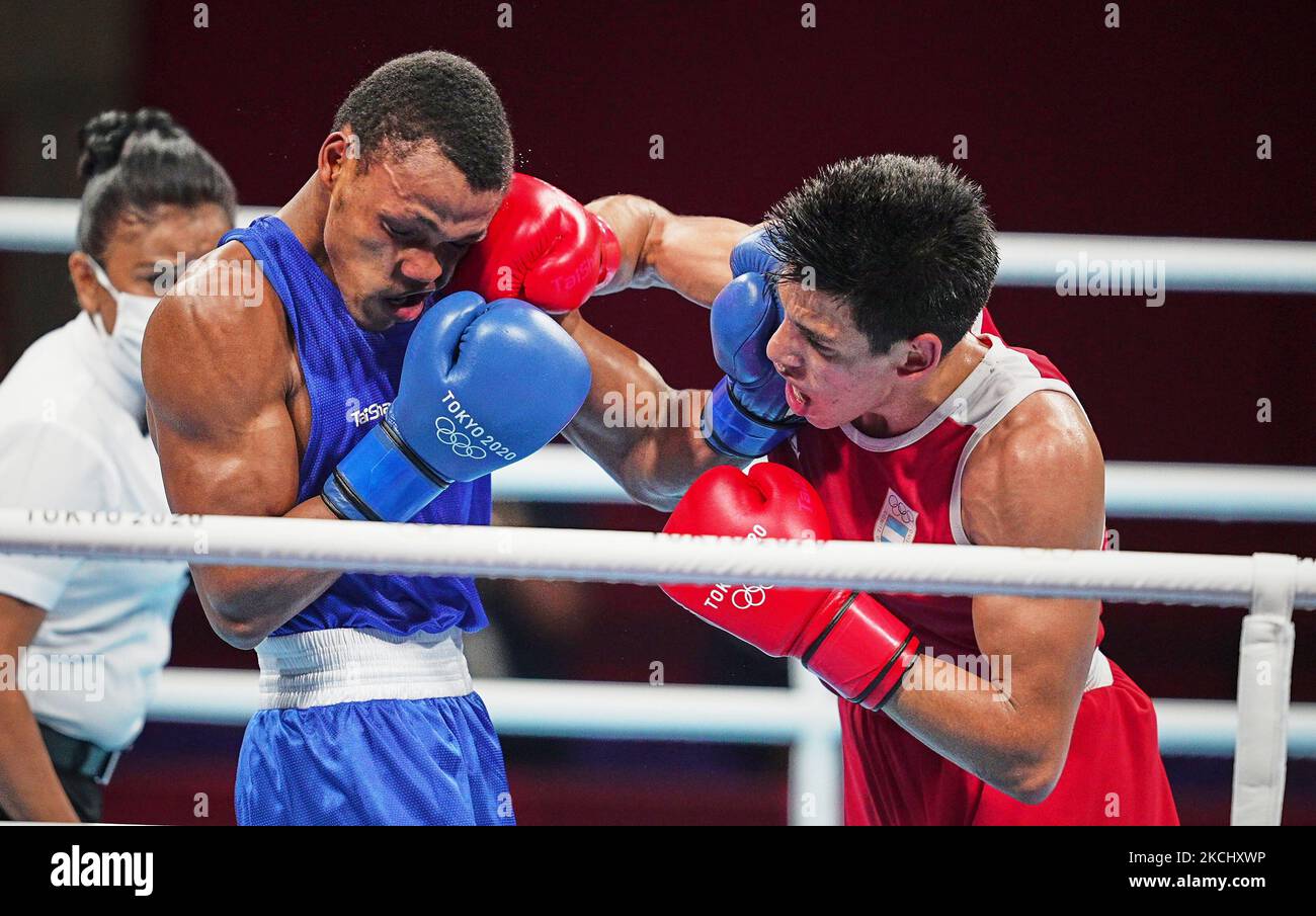 Daniel Francisco Veron from Argentina and Euri Cedeno Martinez from the ...
