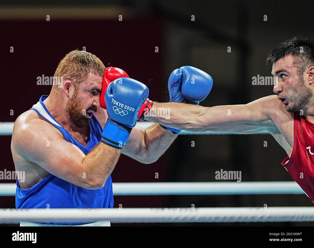 Bakhodir Jalolov from Uzbekistan and Mahammad Abdullayev from ...
