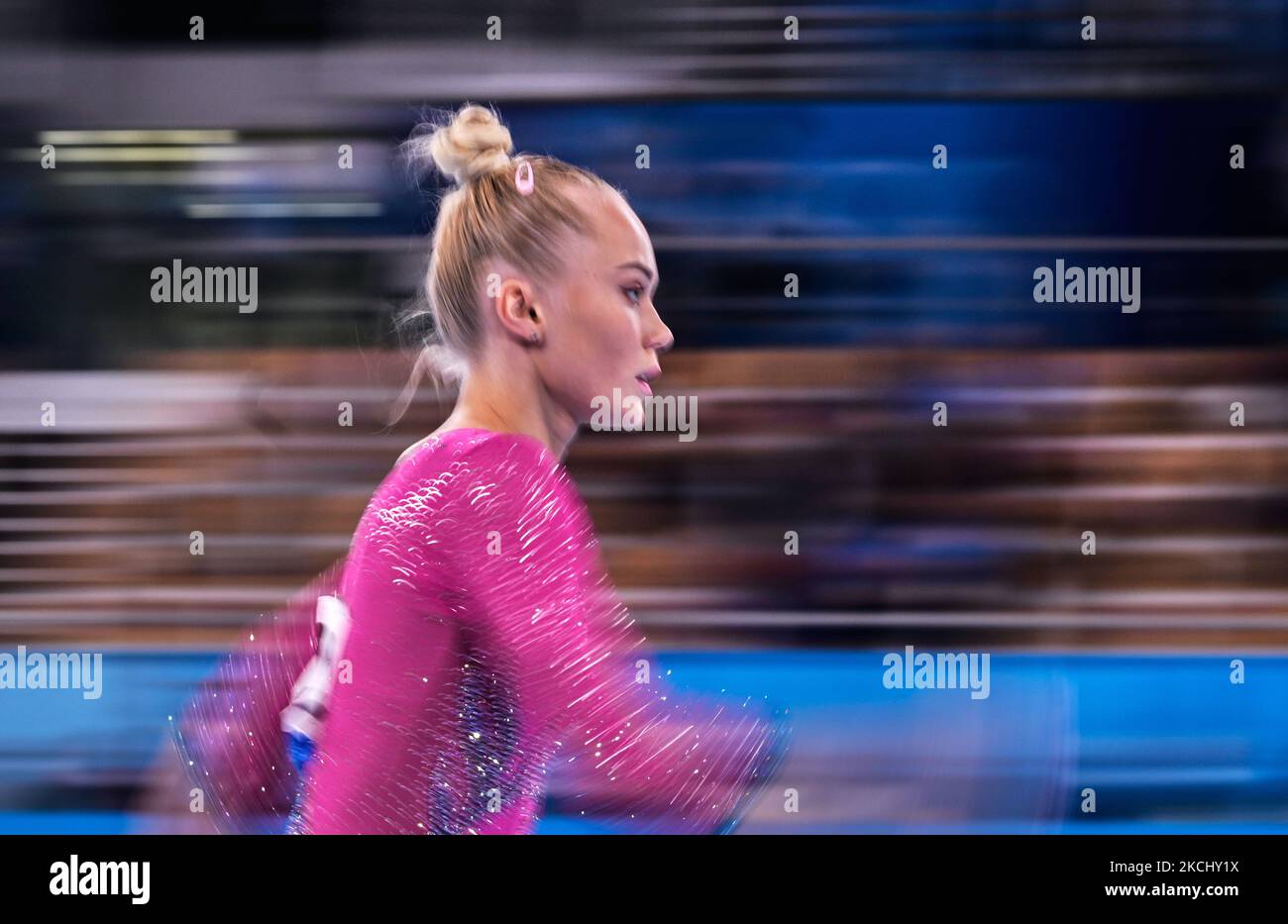 Angelina Melnikova of Russian Olympic Committee during the all around ...