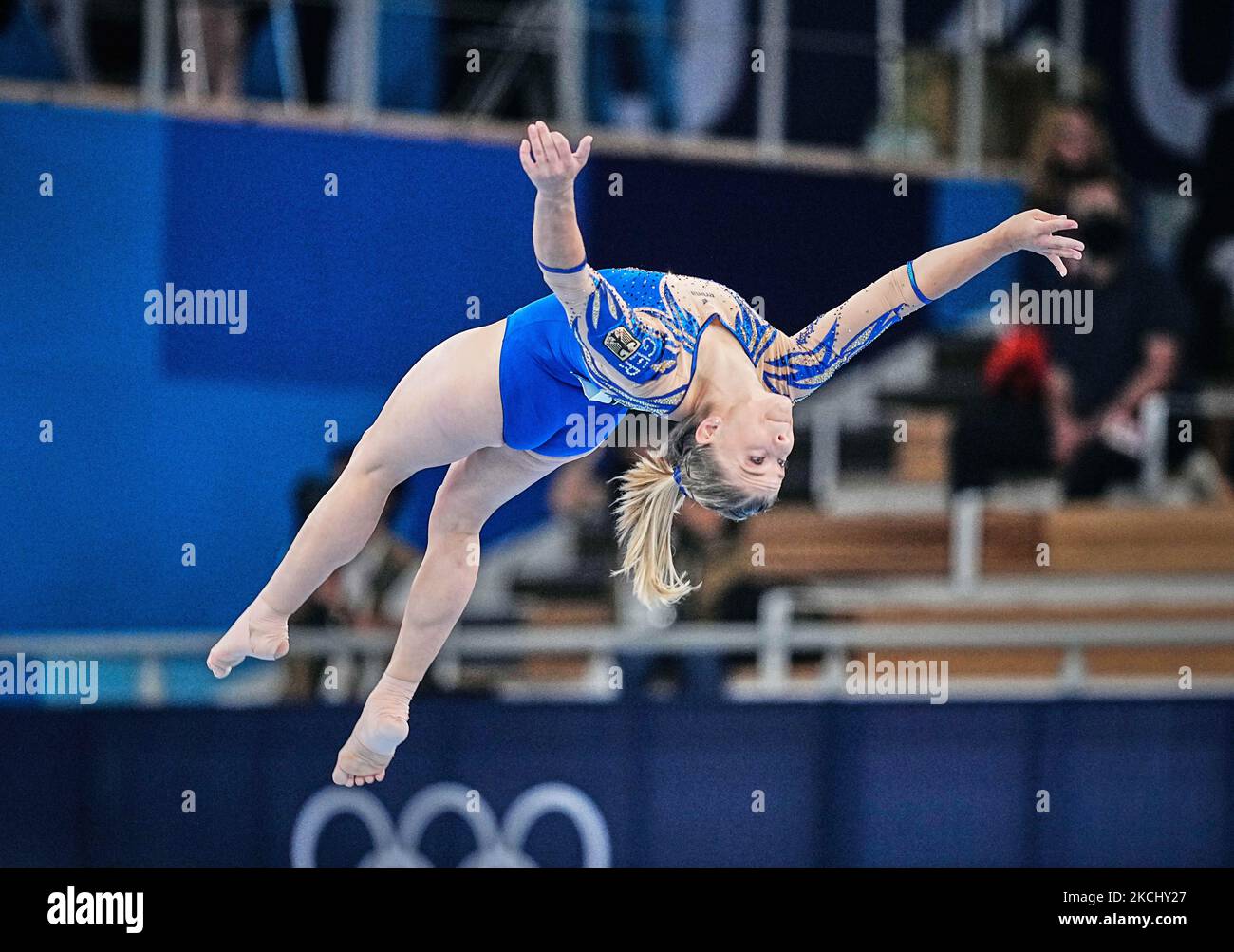 Pauline Schaefer-Betz of Germany during the all around artistic ...