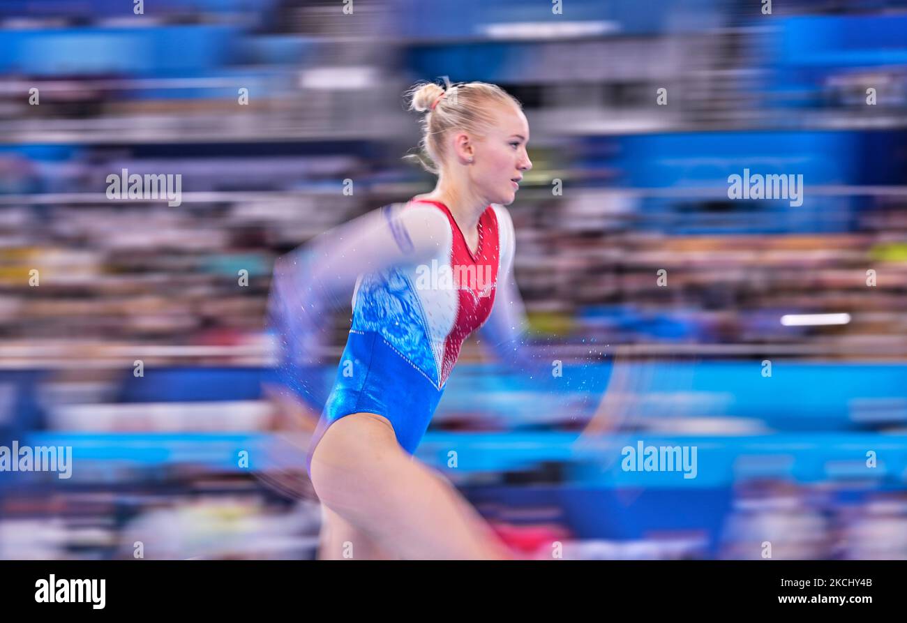 Lieke Wevers of Netherlands during the all around artistic gymnastics ...