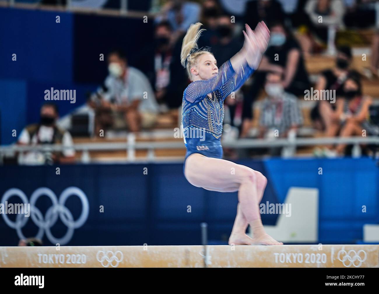 Jade Carey of United States of America during the all around artistic ...