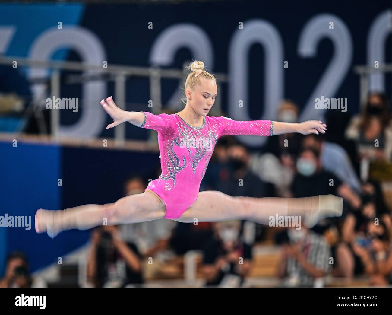 Angelina Melnikova of Russian Olympic Committee during the all around ...