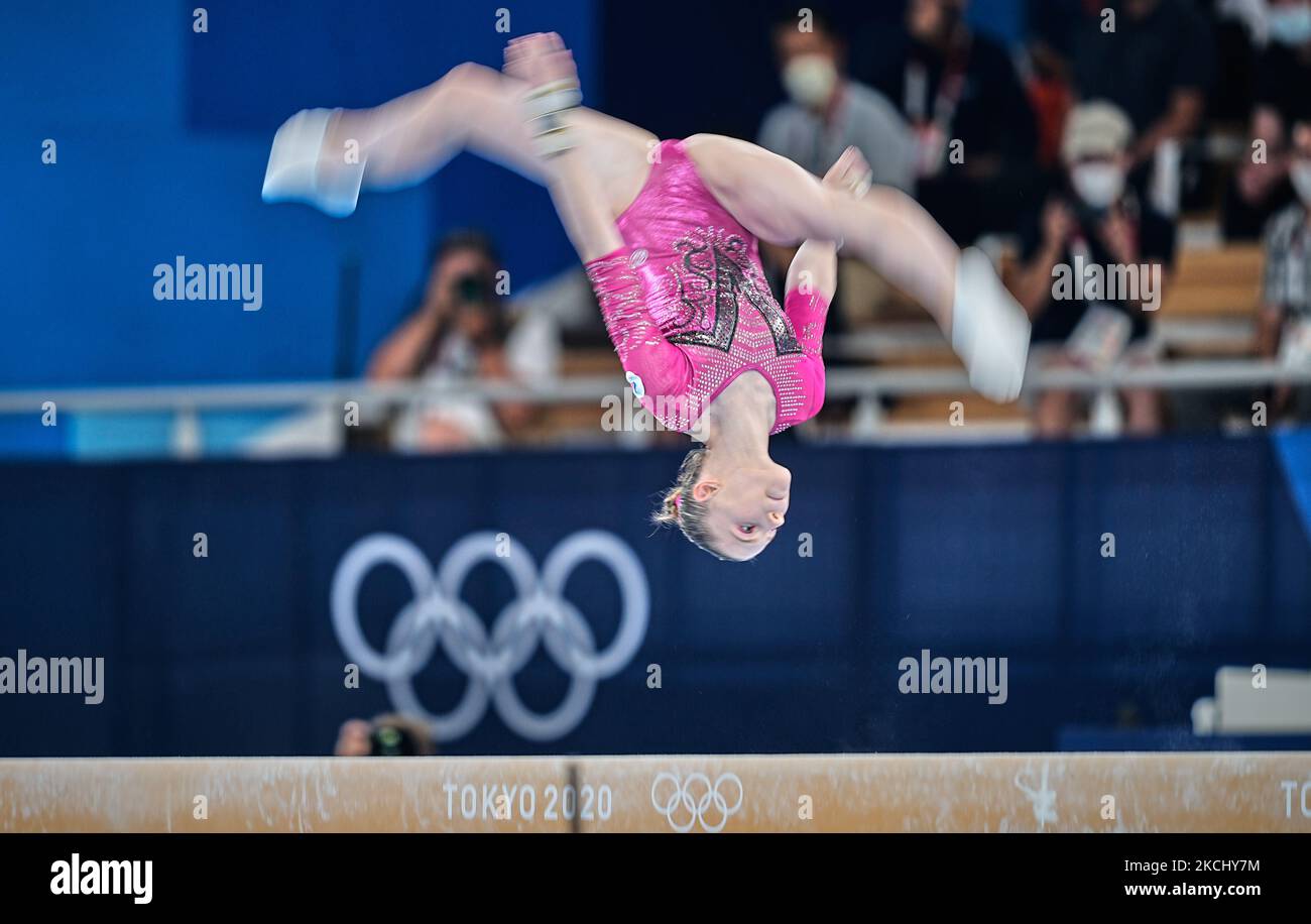Vladislava Urazova of Russian Olympic Committee during the all around ...