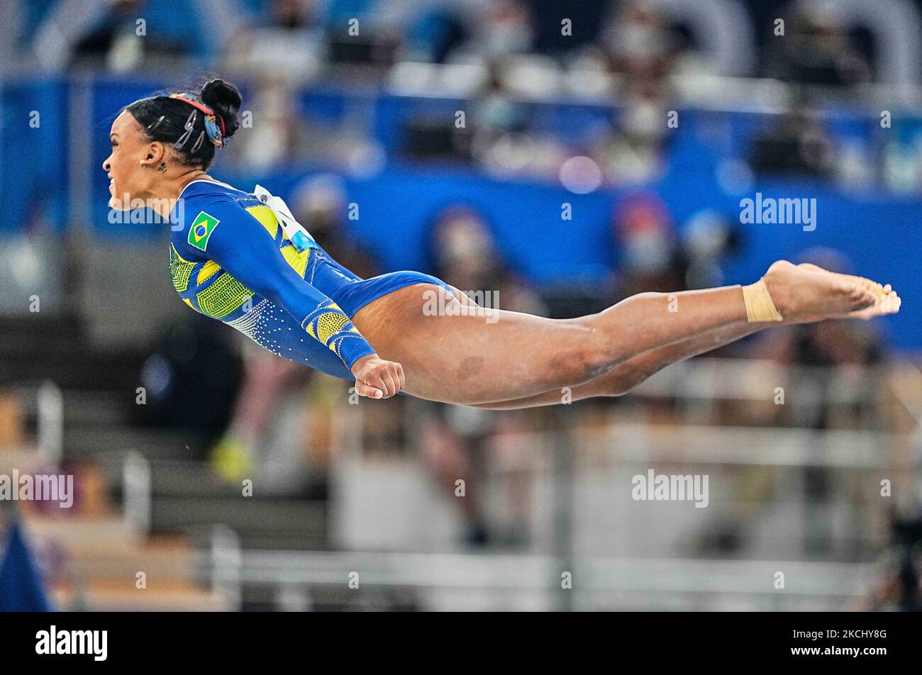 Rebeca Andrade of Brazil during the all around artistic gymnastics ...