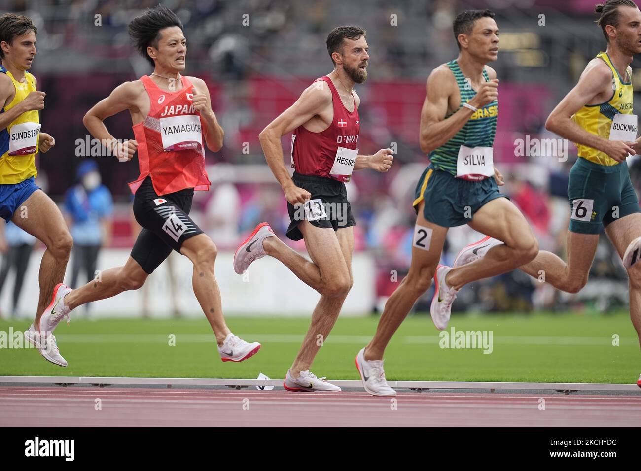 Ole Hesselbjerg from Denmark during 3000 meter steeple chase at the ...