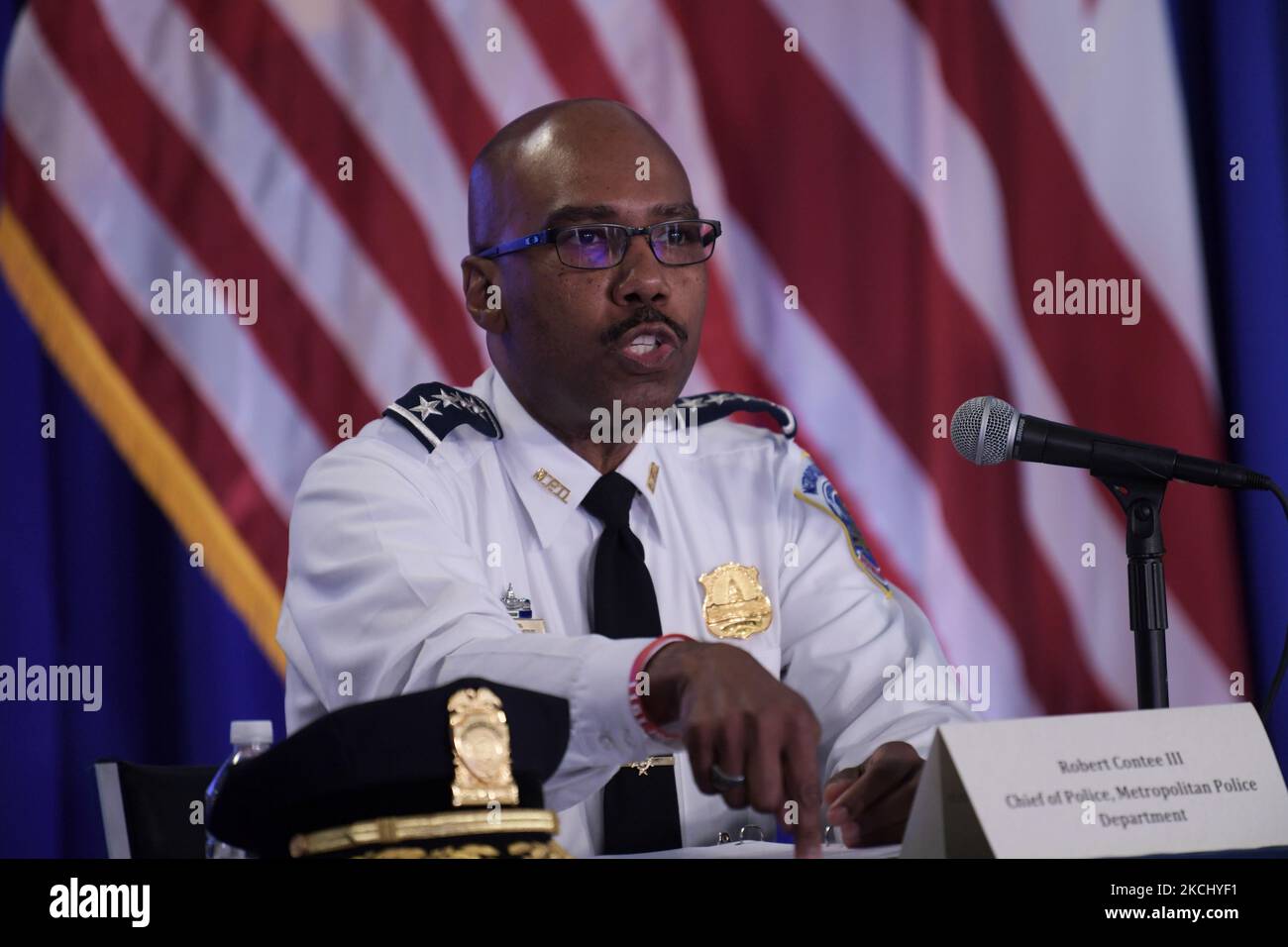 DC Chief of Metropolitan Police Department Robert Contee speaks on ...