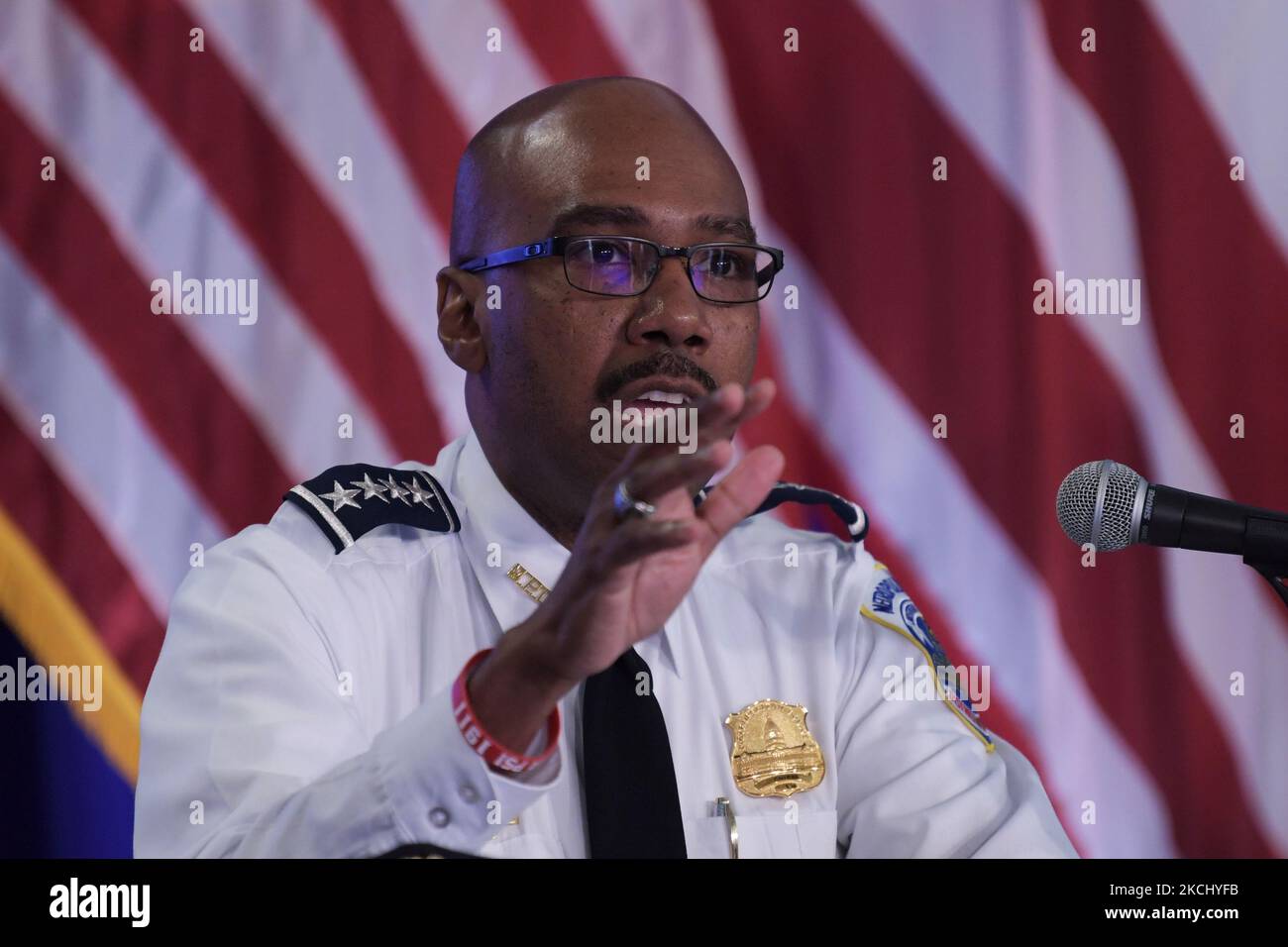 DC Chief of Metropolitan Police Department Robert Contee speaks on ...