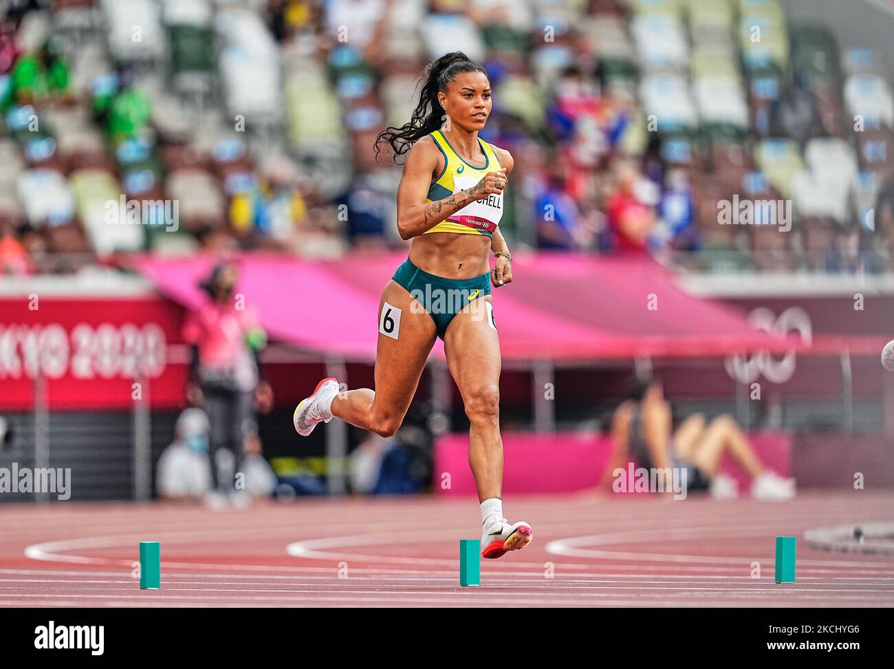 Morgan Mitchell from Australia during 800 meter for women at the Tokyo ...