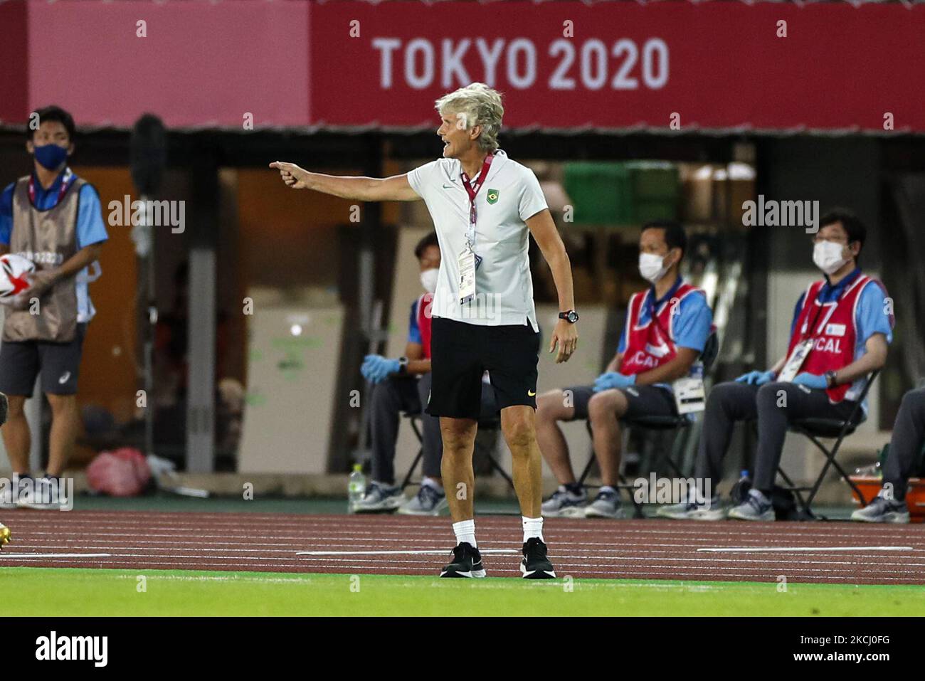 Head Coach Pia Mariane SUNDHAGE of Team Brazil during the Women's ...