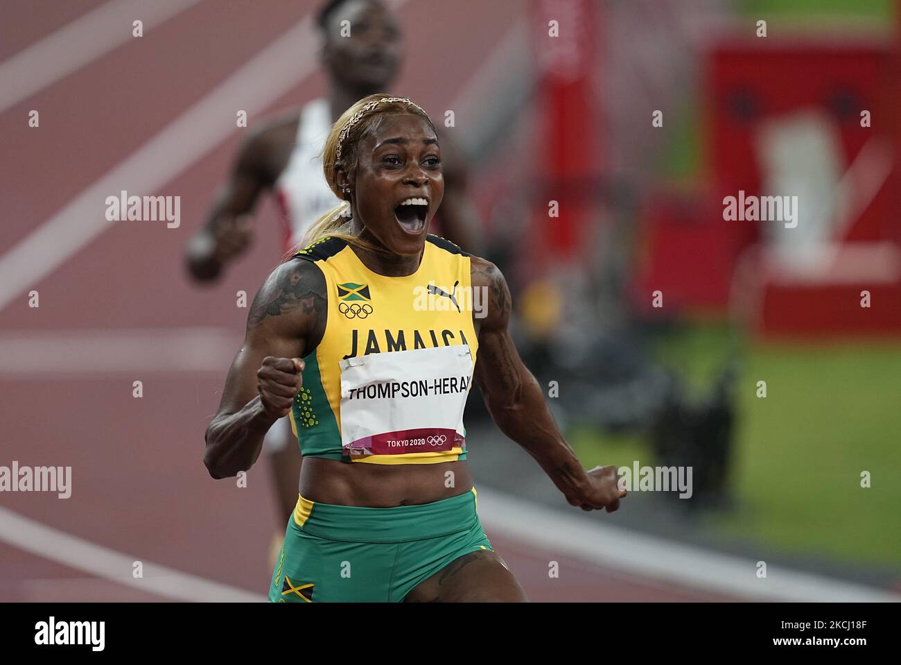 Elaine Thompson-Herah wins the gold in 100 meter for women in 9.61 ...